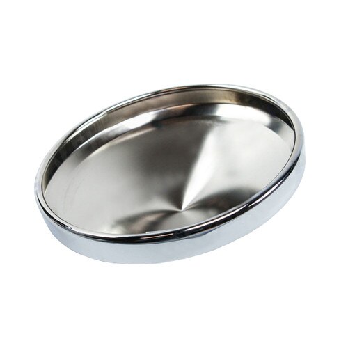 Universal Hub Cap Rear, Cone 8-1/4"DIAx3-3/8" HIGH, Chrome by Alpharig