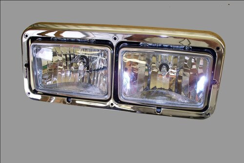 Kenworth Headlight Assembly LH Driver Side Dual Rectangle Upgraded ...