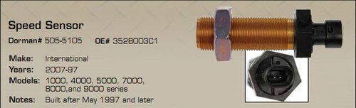 International Speed Sensor 1000, 4000, 5000, 7000, 8000,and 9000 series ...
