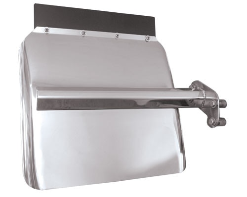 1/4 Fender Kit - 27" Wide Stainless Steel Quarter Fenders with Brackets ...