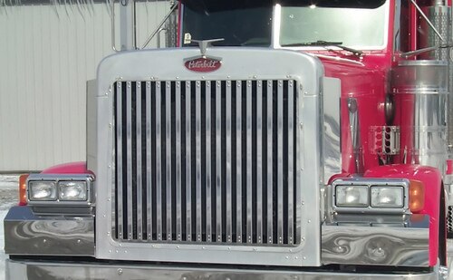 Peterbilt 379 EXT HOOD GRILL W/18 VERTICAL BARS(304) by Roadworks