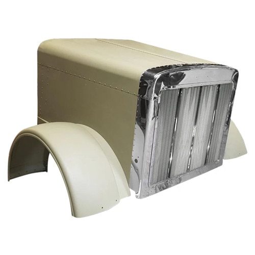 Peterbilt 379 Extended Hood Aluminum With Aluminum Fenders & Includes ...
