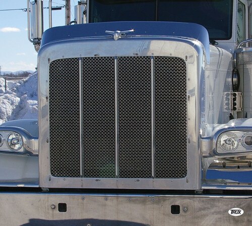 Peterbilt 379 Extended Hood Front Grill with Oval Punchouts (18 Ga.)