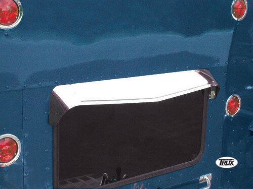 Peterbilt Universal Sleeper Rear Window Visor - Fits 37" Window"