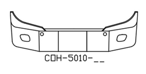 Freightliner Cascadia Bumper 2008 - 2017 16" Set Back Chrome Steel C0H ...