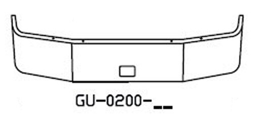 Mack Vision CX Bumper 2001 - 2004 16" Set Back Chrome Steel GU-0200-16 ...