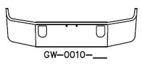 Mack Vision CX Bumper 2005 - 2007 16" Set Back Chrome Steel GW-0010-16 ...