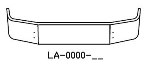 Volvo WA, WIA Bumper 1988 - 1997 13" Set Back Chrome Steel LA-0000-15 ...